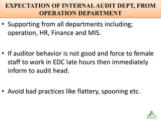 Internal audit department | PPTX