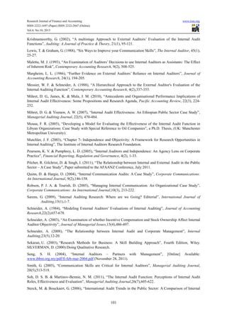 Internal audit effectiveness an approach proposition to develop the ...