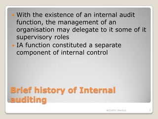 Internal auditing | PPTX