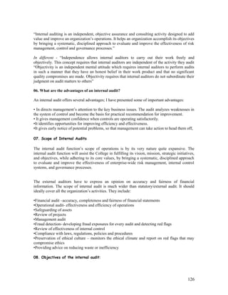 Internal auditing for “one & all” (second edition) | PDF | Business Accounting & Finance | Business