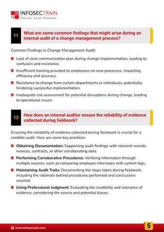 Internal Audit Interview Questions and Answers | PDF