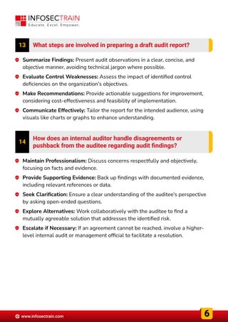 Internal Audit Interview Questions and Answers | PDF