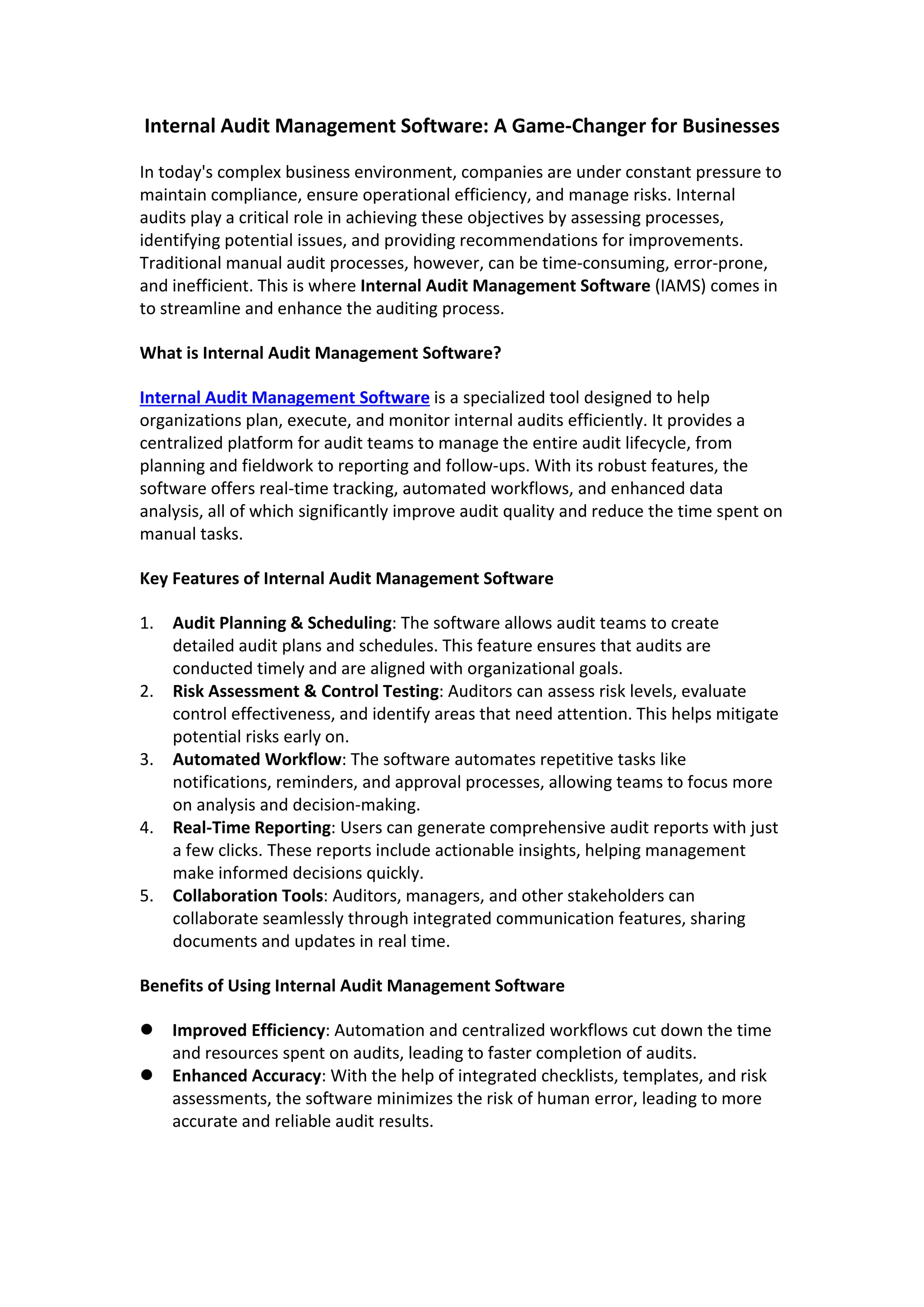 Is Your Internal Audit Process Truly Efficient? Discover the Game ...