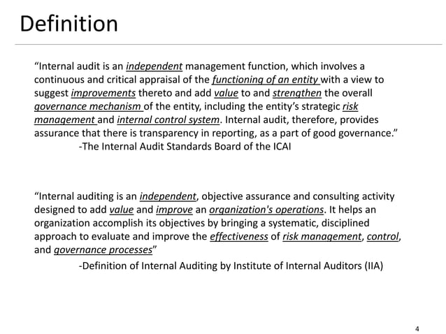 Internal Audit Methodology | PPT