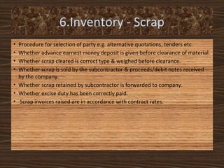 Internal audit of manufacturing co | PPT