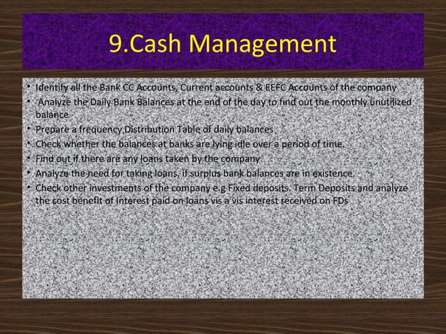 Internal audit of manufacturing co | PPT | Business Accounting ...