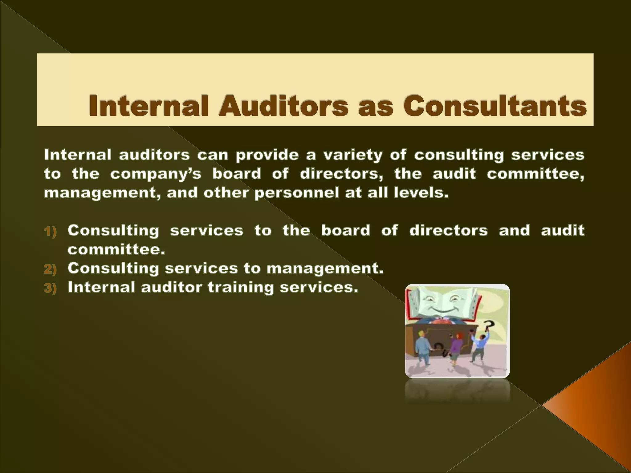 Internal auditors’ roles and responsibilities | PPTX