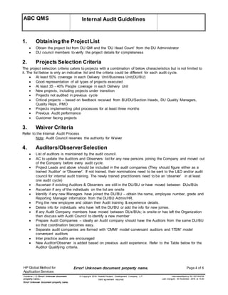 Internal audit policy | DOTX