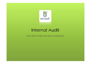 Internal audit ppt | PDF