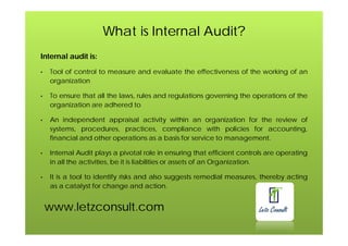 Internal audit ppt | PDF