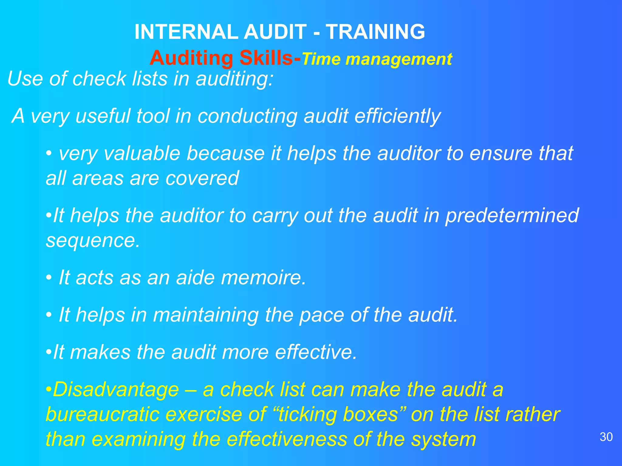 Internal audit program auditor attribute piyush | PPT