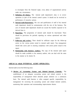 Internal Audit Project | PDF