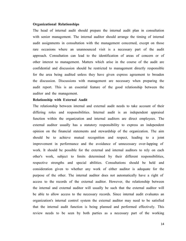 Internal Audit Project | PDF | Business Accounting & Finance | Business