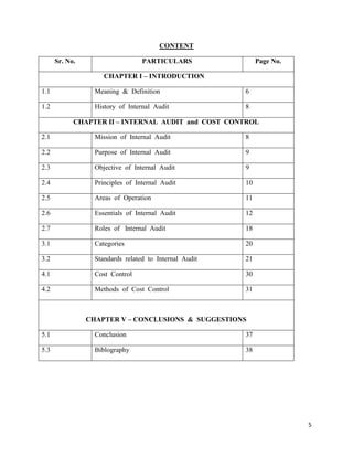 Internal Audit Project | PDF