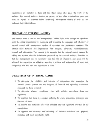 Internal Audit Project | PDF