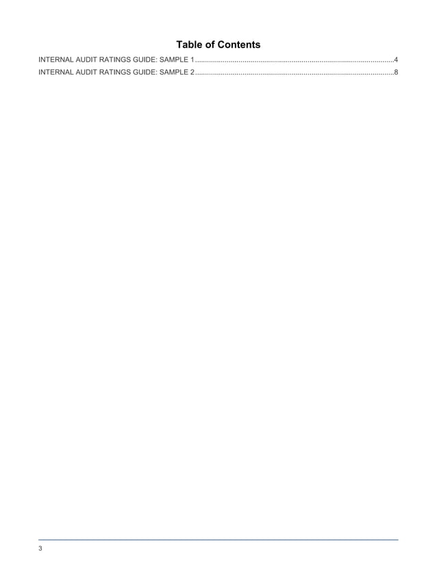 Internal audit ratings guide | PDF