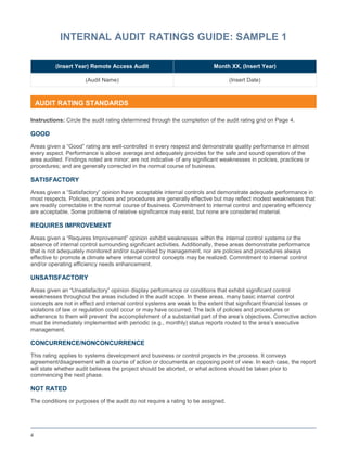 Internal audit ratings guide | PDF