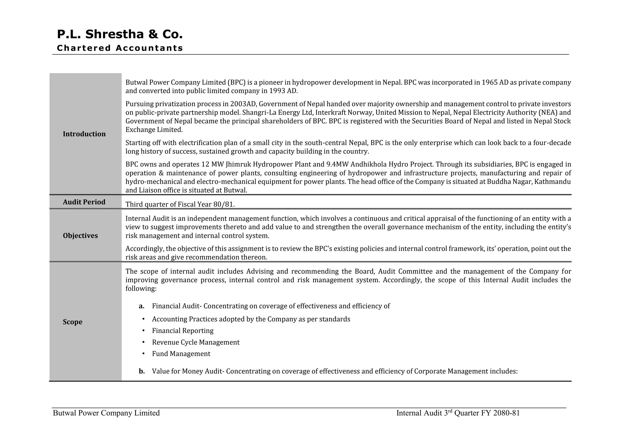 Internal Audit report 80-81 Third Quarter Final.docx
