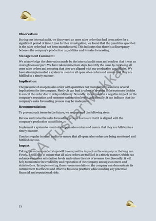 CA Tushar Makkar-Sample Internal Audit Report Final | PDF