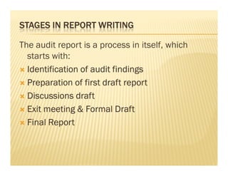 Internal audit report writing | PDF