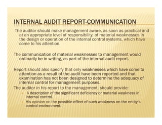 Internal audit report writing | PDF