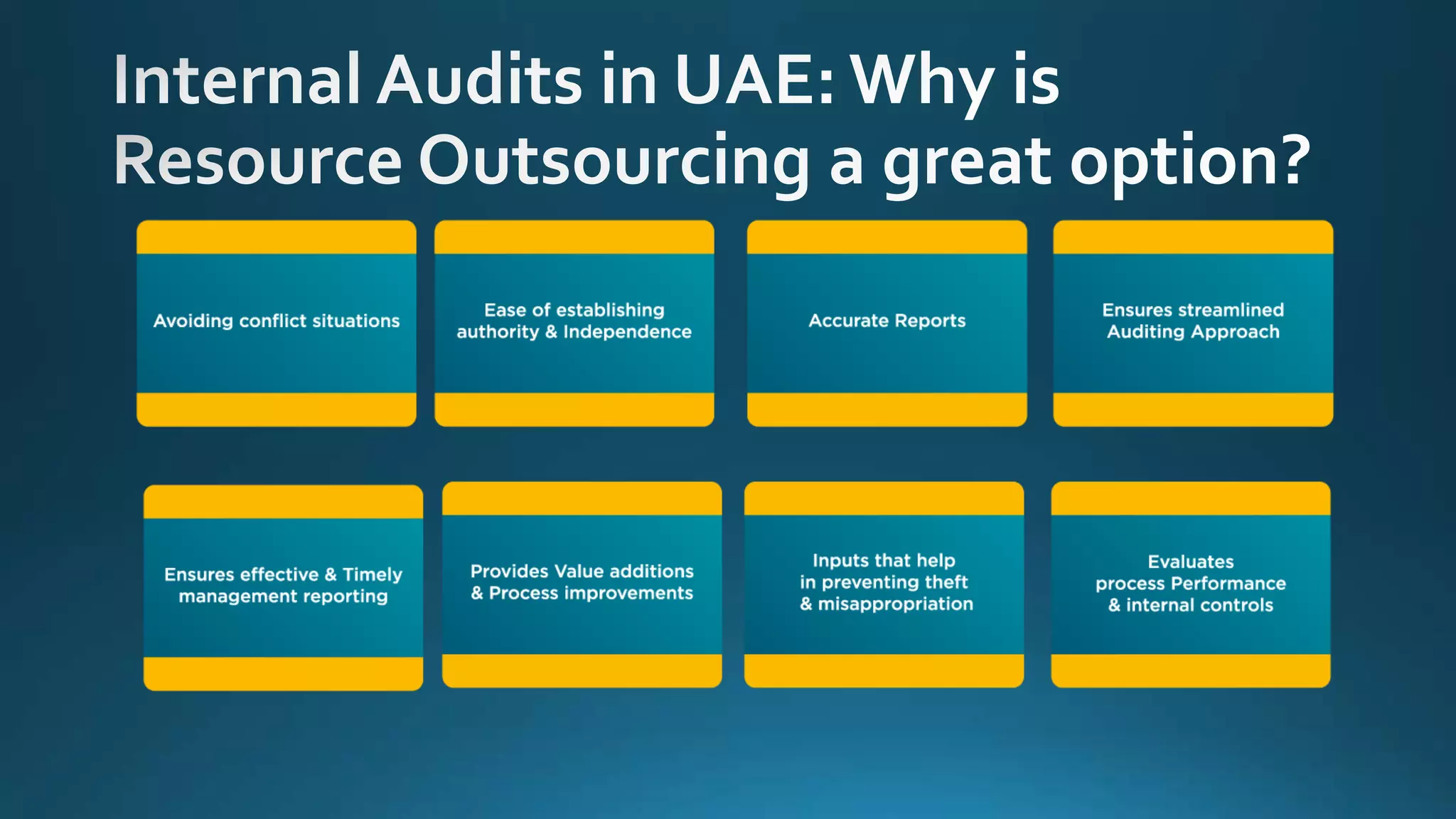 Internal audit resource outsourcing in uae | PPTX | Business Accounting & Finance | Business
