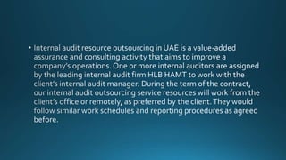Internal audit resource outsourcing in uae | PPTX | Business Accounting ...