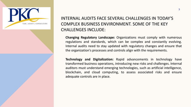 Internal Audit Services- PKC Management Consulting | PPT