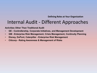 Internal audits role in compliance | PPTX