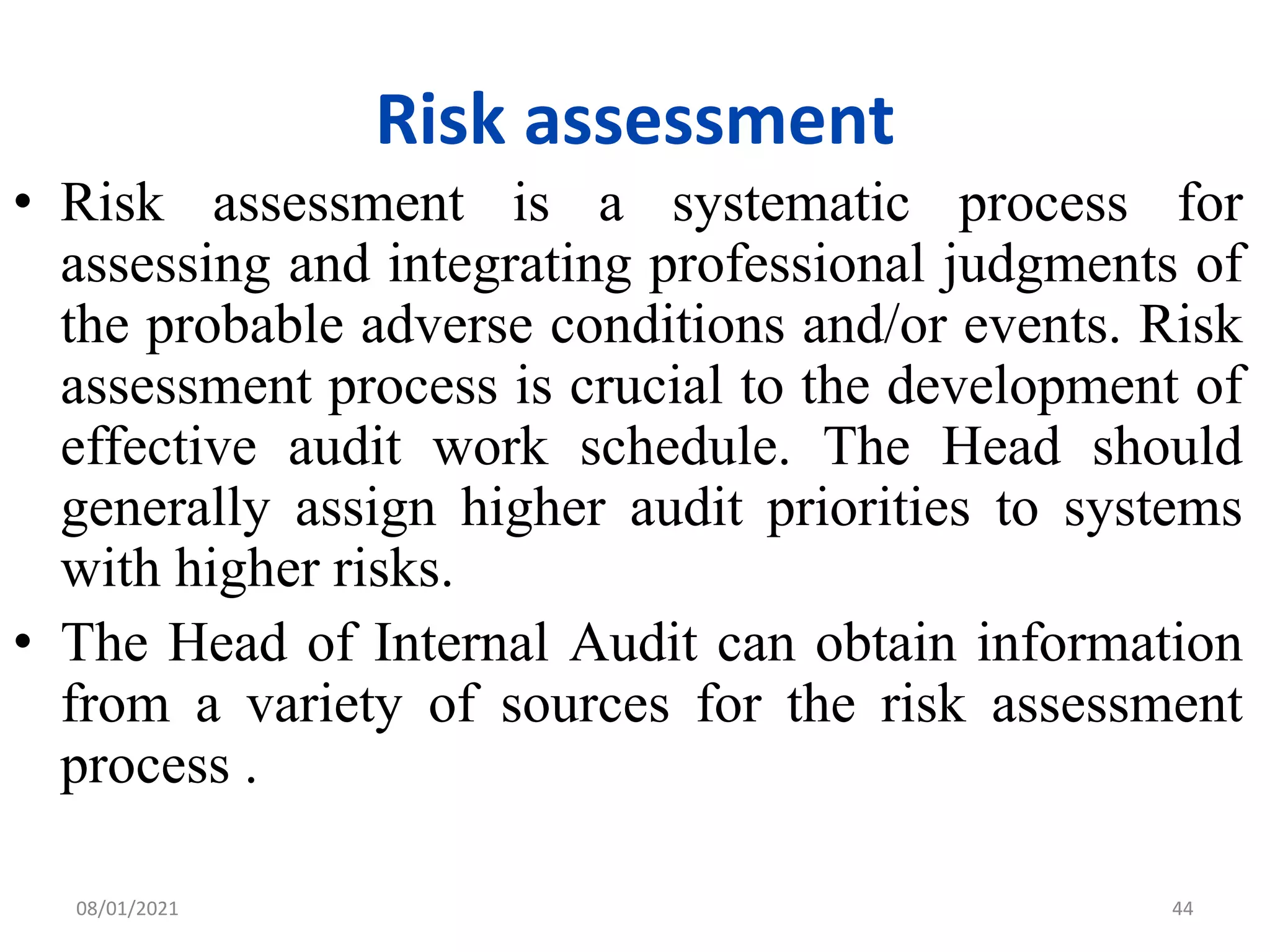 Internal audit ppt | PPTX | Business Accounting & Finance | Business
