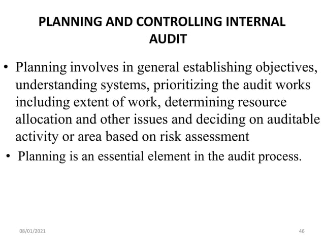 Internal audit ppt | PPTX | Business Accounting & Finance | Business