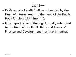 Internal audit ppt | PPTX