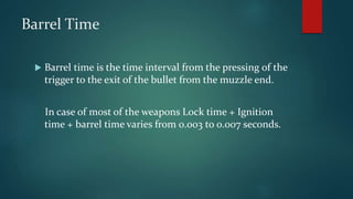 Internal ballistics | PPTX