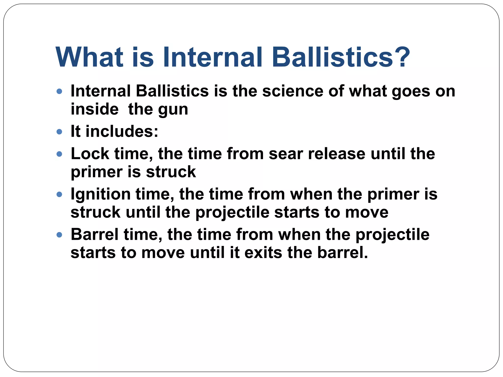 Internal ballistic | PPTX