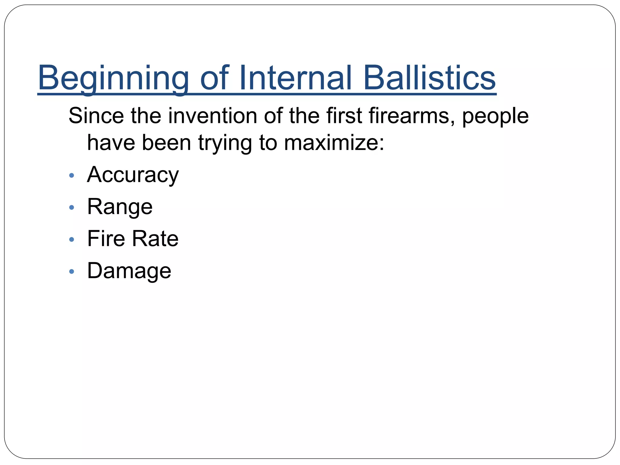 Internal ballistic | PPTX
