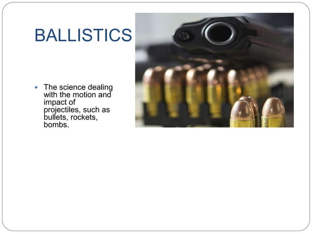 Internal ballistic | PPTX | Arms & Ammunition | Sensitive Topics