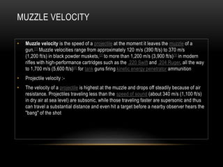Internal ballistics | PPTX
