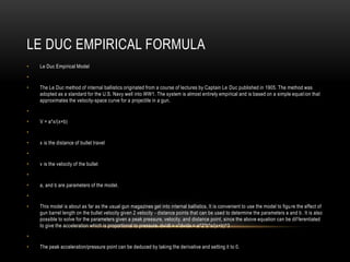 Internal ballistics | PPTX
