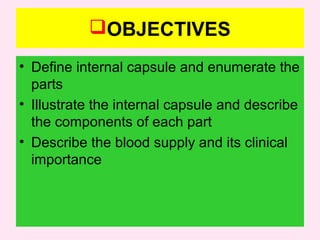 Internal capsule | PPT