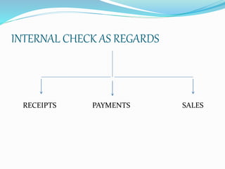 Internal check audit (ppt) | PPTX