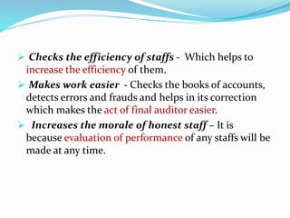 Internal check audit (ppt) | PPTX