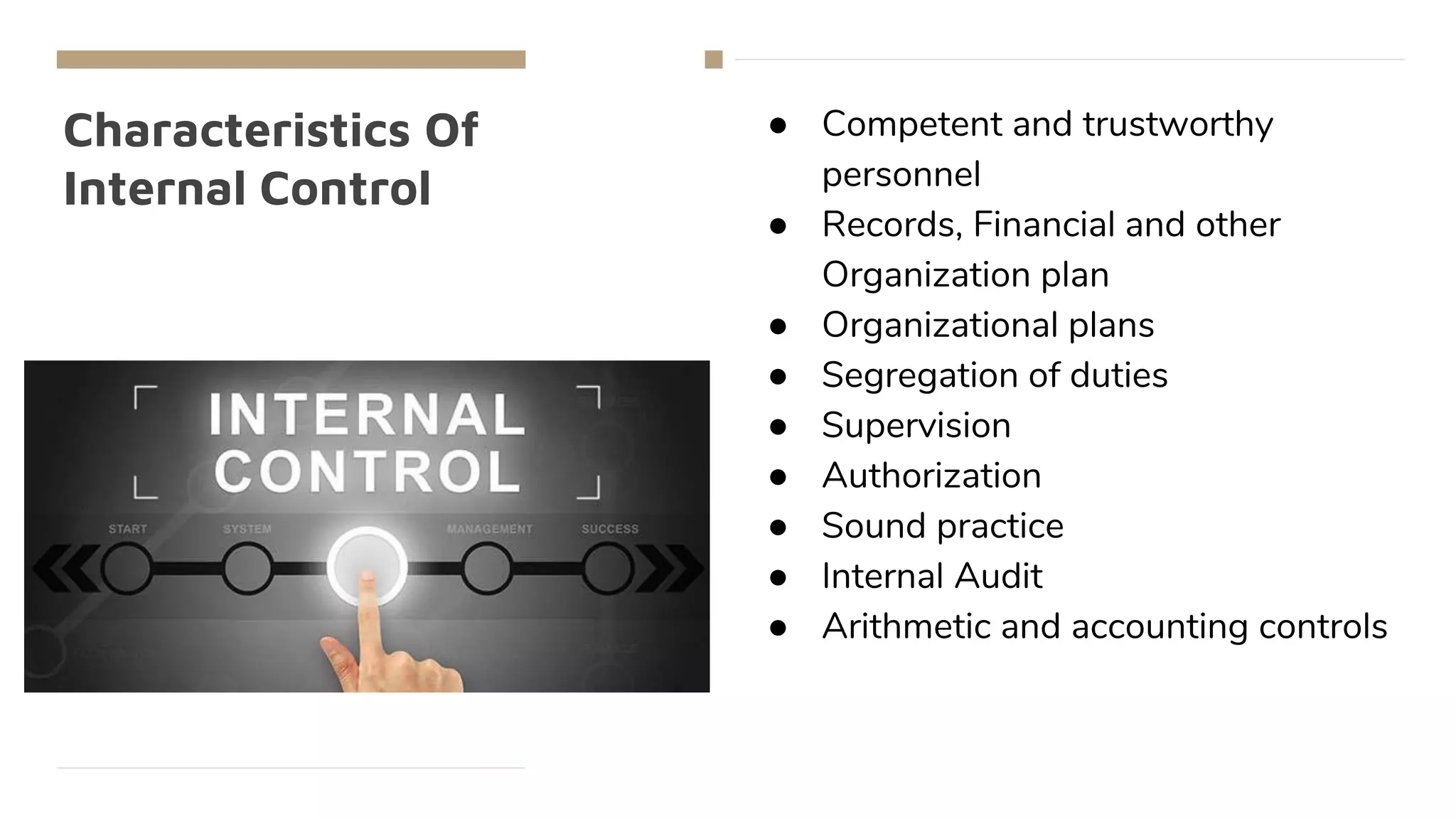 Internal check internal audit internal control | PPTX