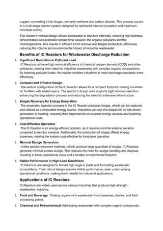 Internal Circulation Anaerobic Reactor for Reducing Industrial ...