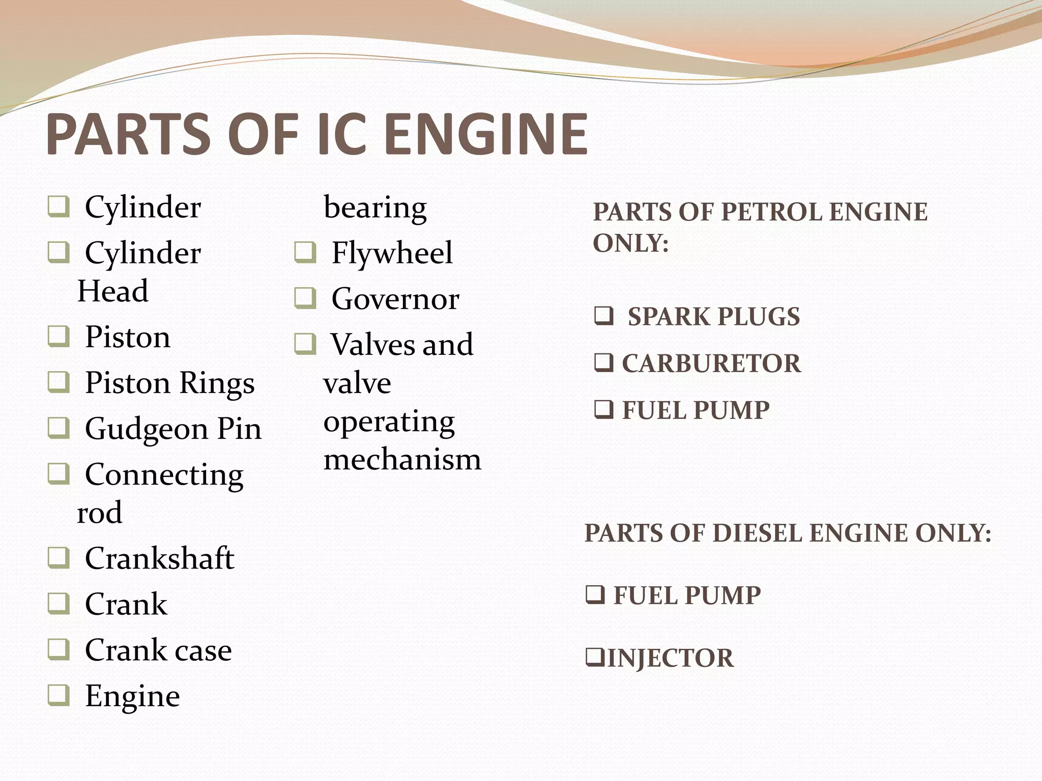 Internal combustion engine | PPTX