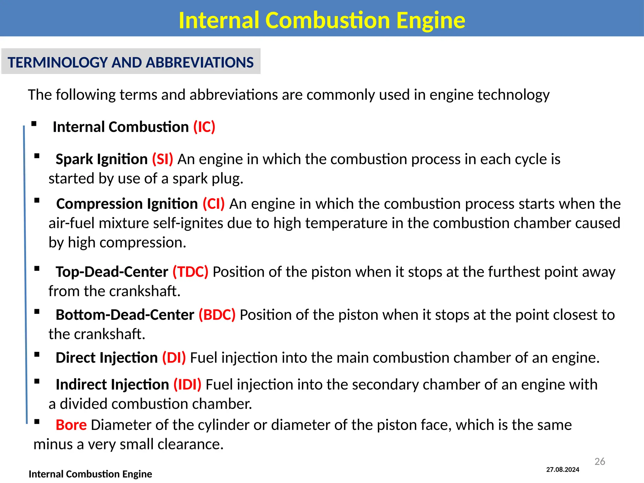 internal combustion engine internal combustion engine | PPT