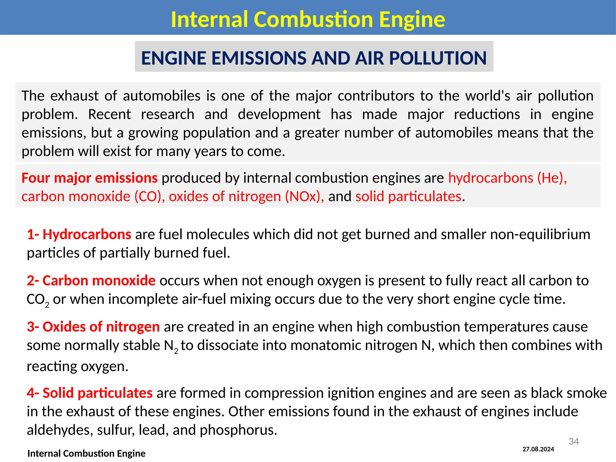 internal combustion engine internal combustion engine | PPTX