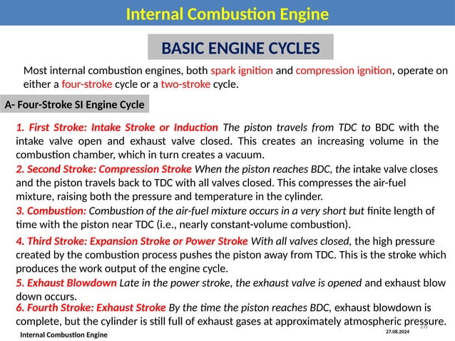 internal combustion engine internal combustion engine | PPT