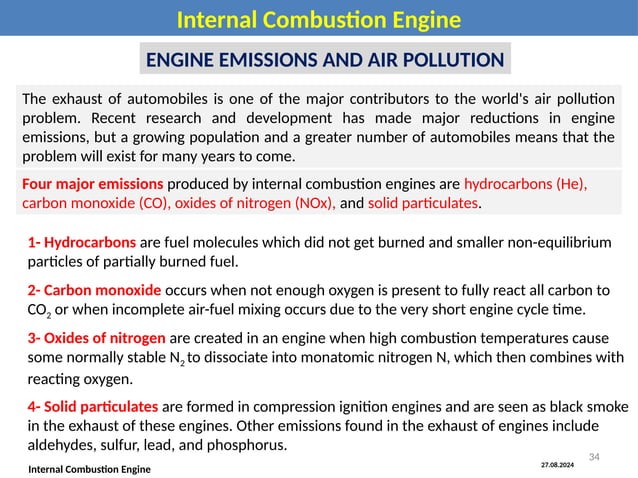 internal combustion engine internal combustion engine | PPT