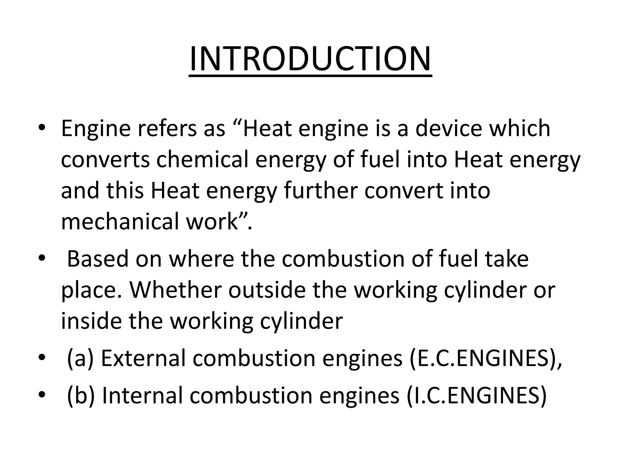 Internalcombustion engine (bme) | PPTX