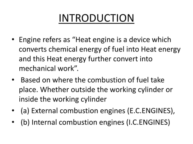 Internalcombustion engine (bme) | PPT